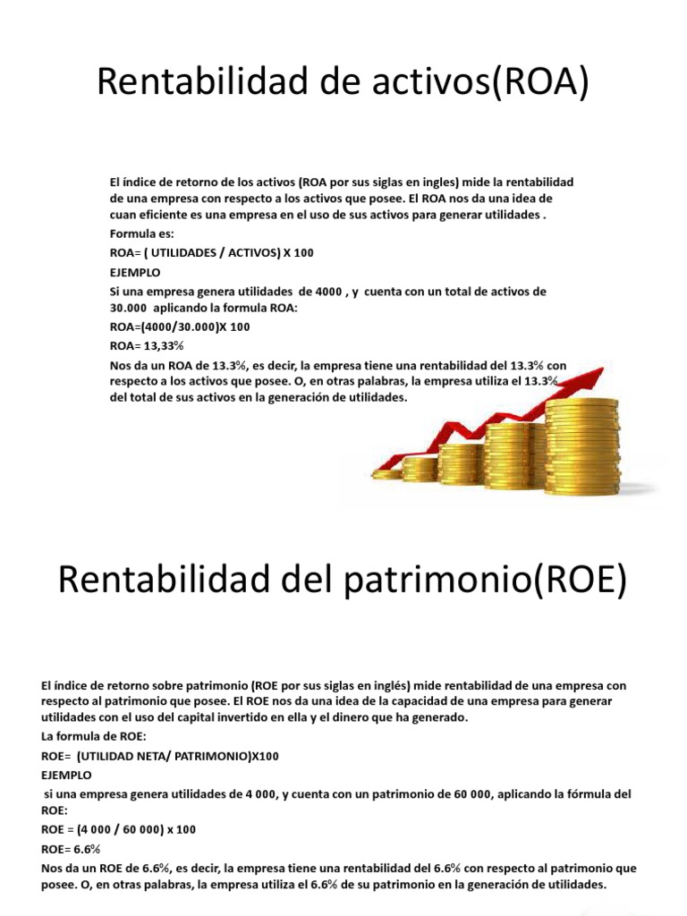 Rentabilidad de Activos (ROA) | PDF