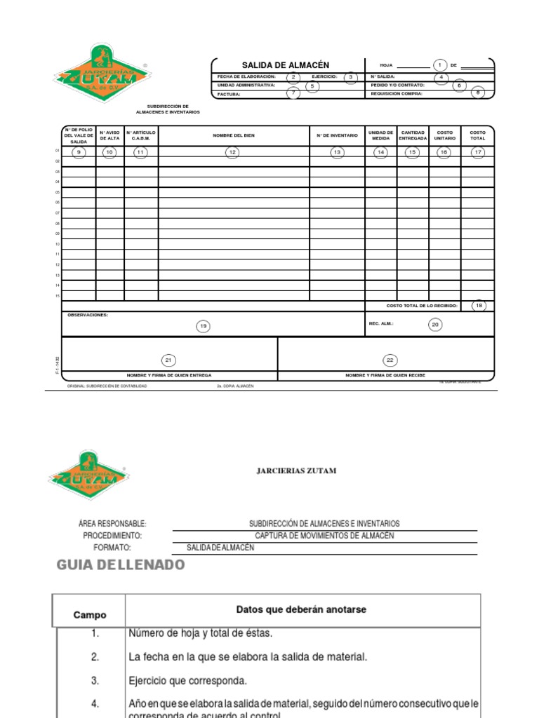 Formato de Almacen 1 | PDF