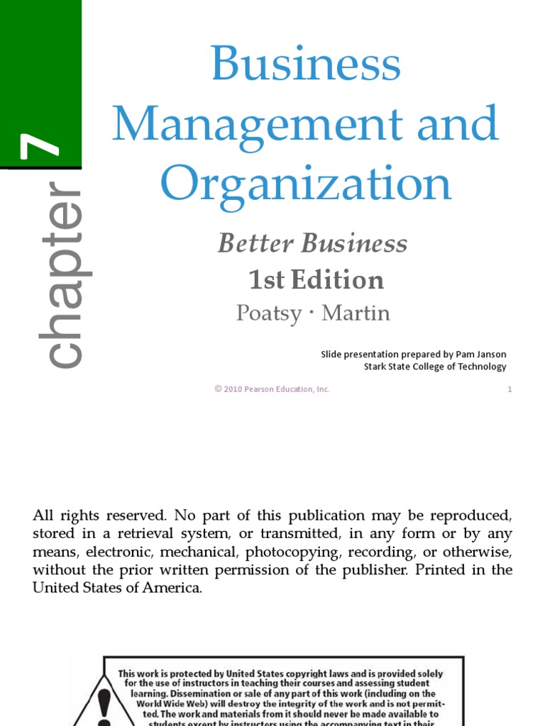 Better Bus Chapter 07 Instructor PPT | Download Free PDF | Leadership | Strategic Planning