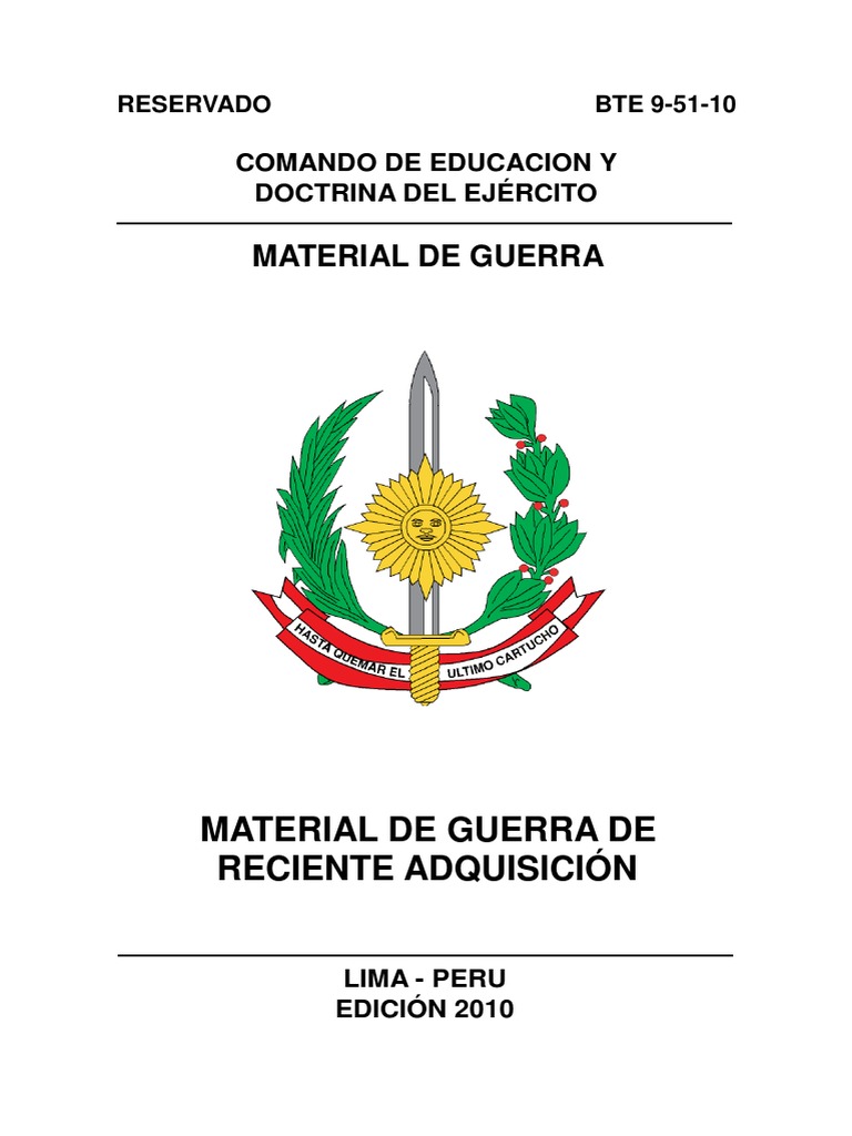 11 Material de Guerra de Reciente Adquisicion 2010 | PDF | Rifle ...