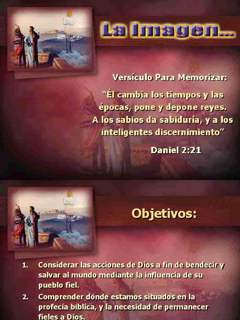 La Imagen de Daniel 2 | PDF | Daniel (figura bíblica) | Oración