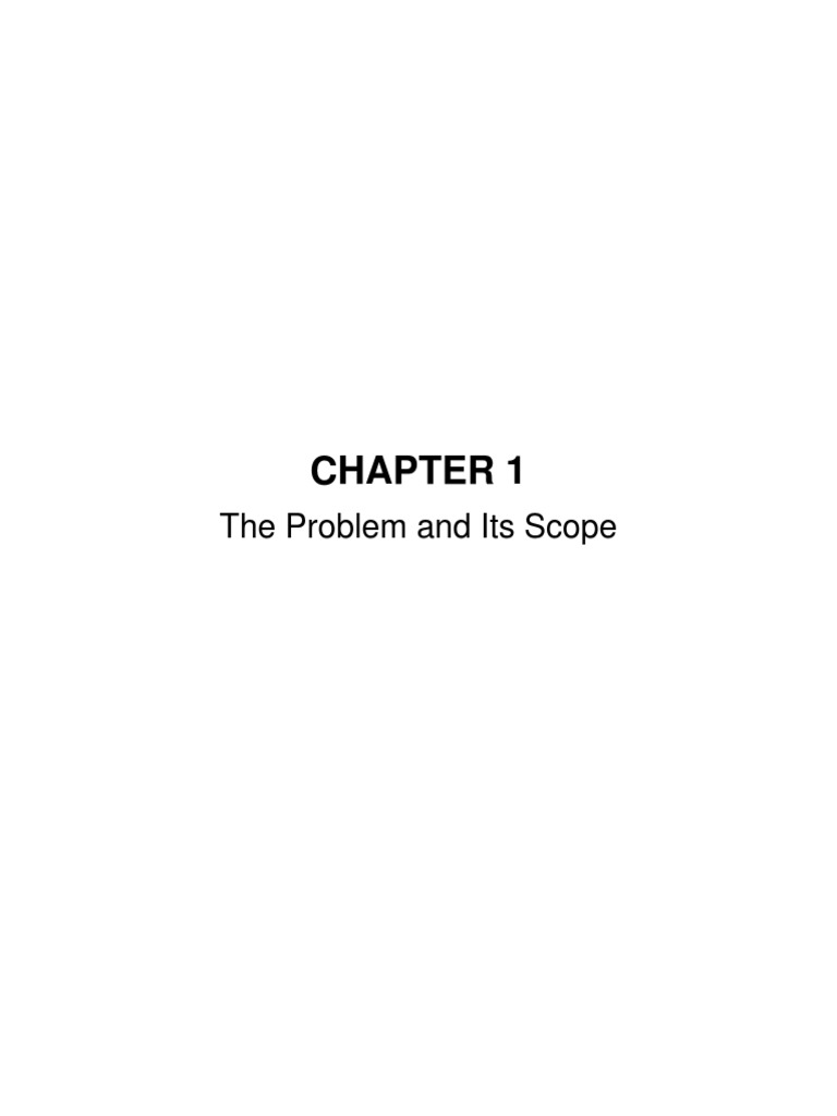 The Problem and Its Scope | PDF | Procrastination | Professional Skills