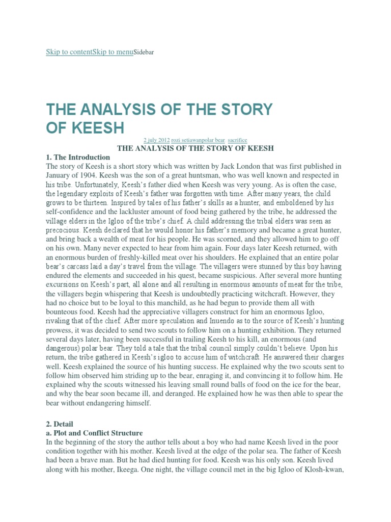 Story of Keesh | PDF | Narration