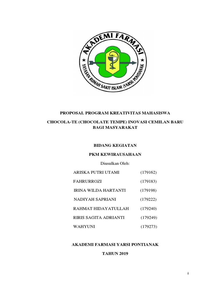 PROPOSAL Kewirausahaan Kel.4 | PDF | Kesehatan Holistik
