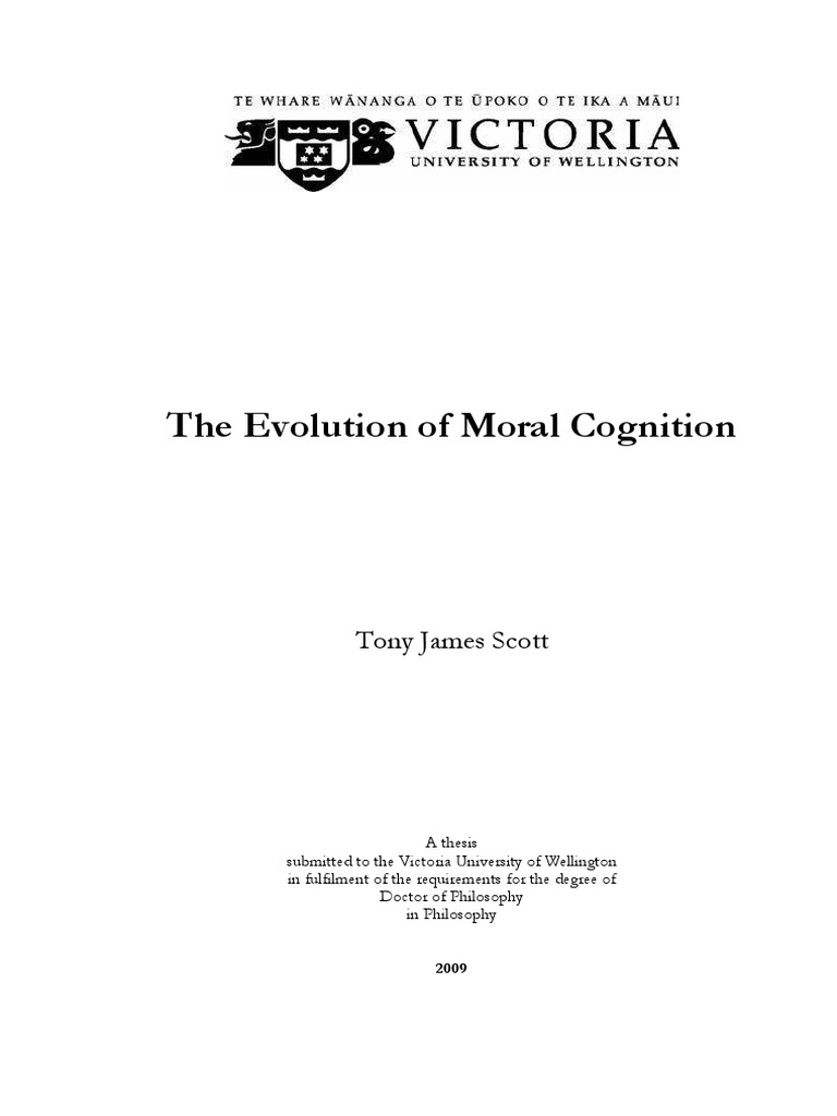 The Evolution of Moral Cognition | PDF | Evolution | Morality