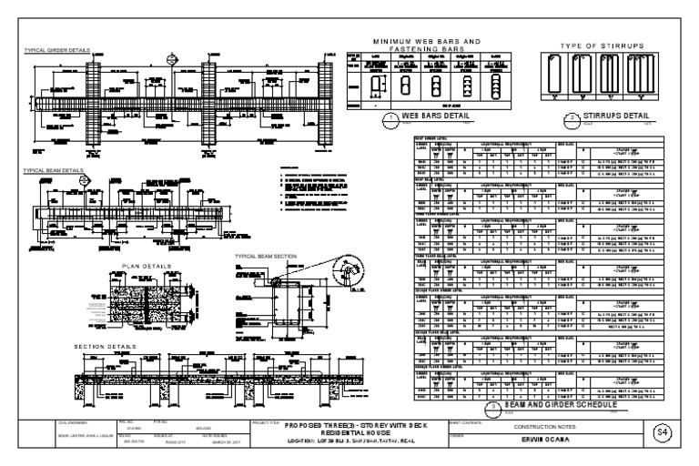 Web Bars Detail Stirrups Detail | Download Free PDF | Architectural ...