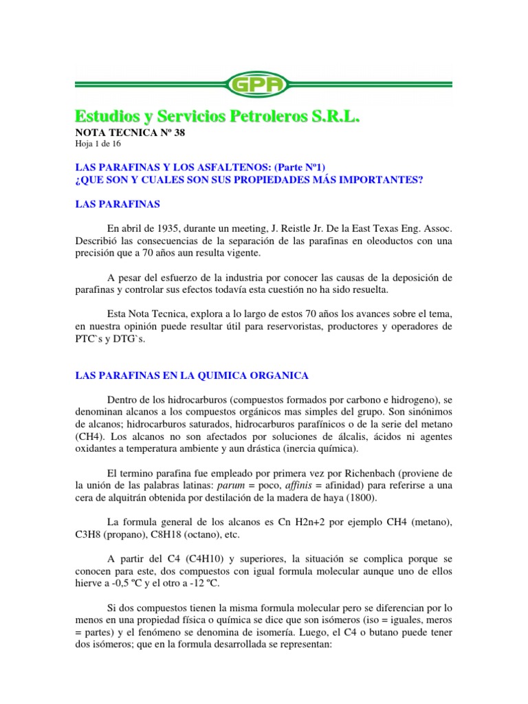 Las Parafinas y Los Naftenos | PDF | Isómero | Petróleo