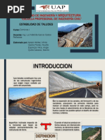 Partes y estabilidad de un talud | PDF | Agua subterránea | Estrato