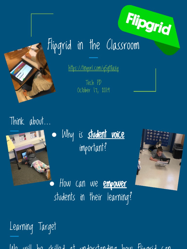 Flipgrid in The Classroom: Tech PD October 17, 2019 | PDF | Educational ...