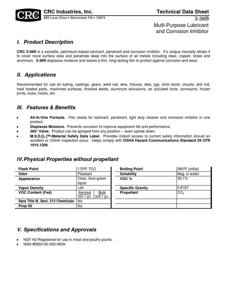 ficha técnica lubricante multo propósito | PDF | Corrosion | Lubricant