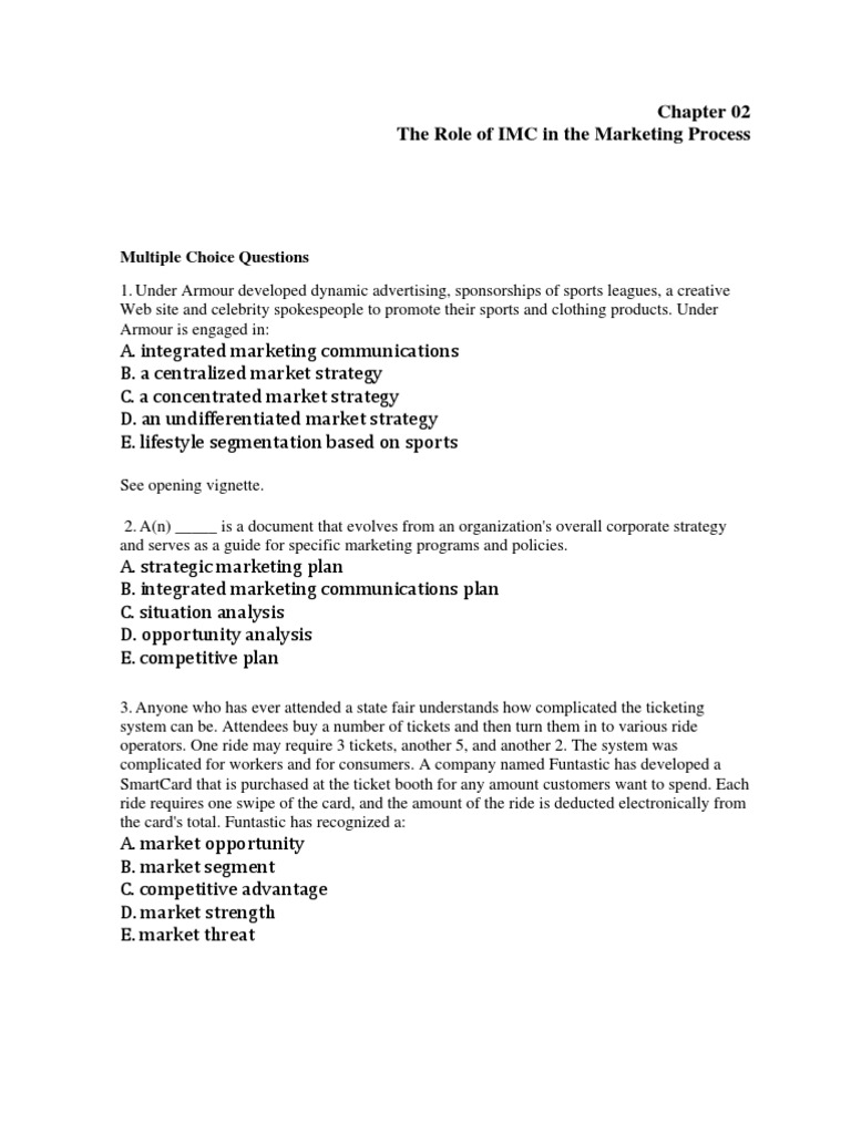 Integrated Marketing Communications in Action: Examining Under Armour's ...