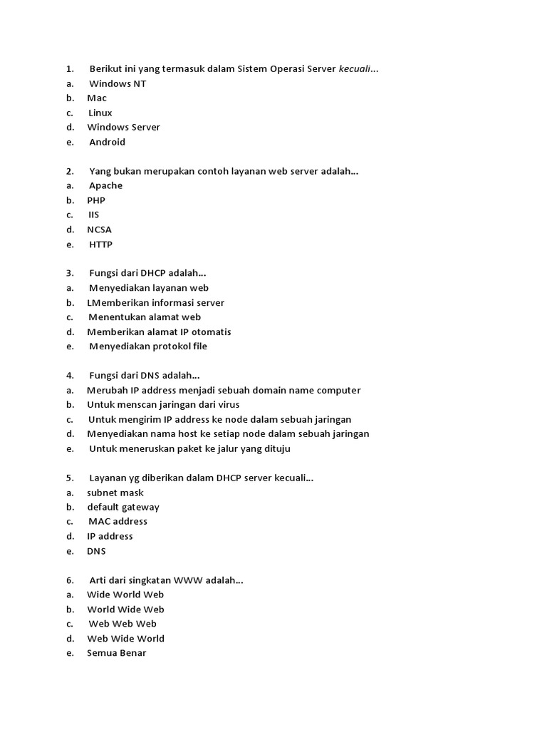 Latihan Soal Asj | PDF