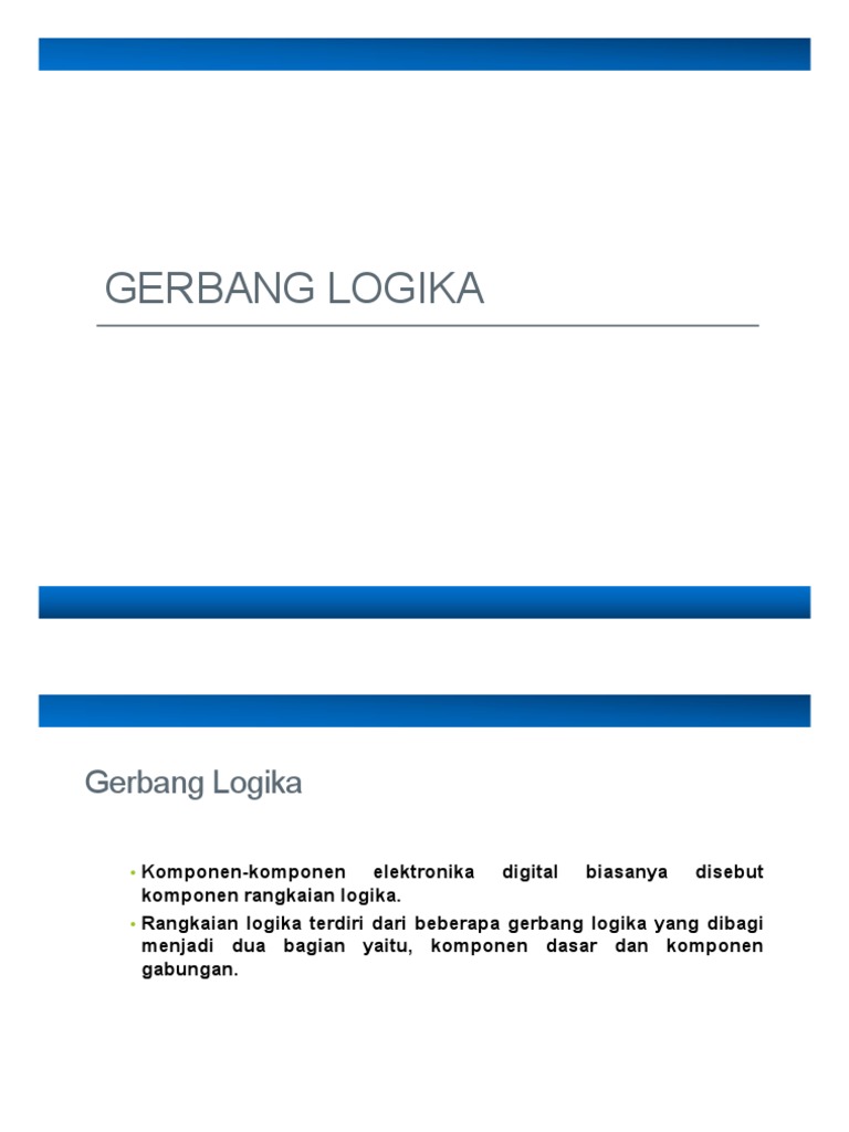 Gerbang Logika dan Tabel Kebenaran | PDF