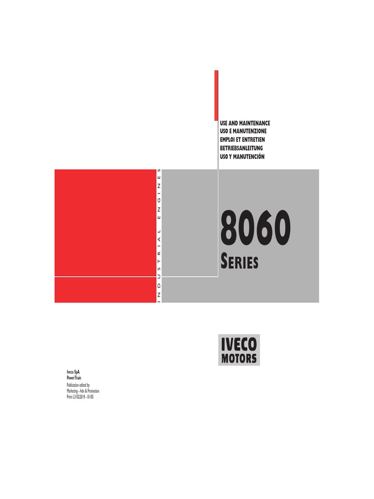 Fiat 8065 Iveco UseMaintanceManual 8060series Industrial L31022019E ...