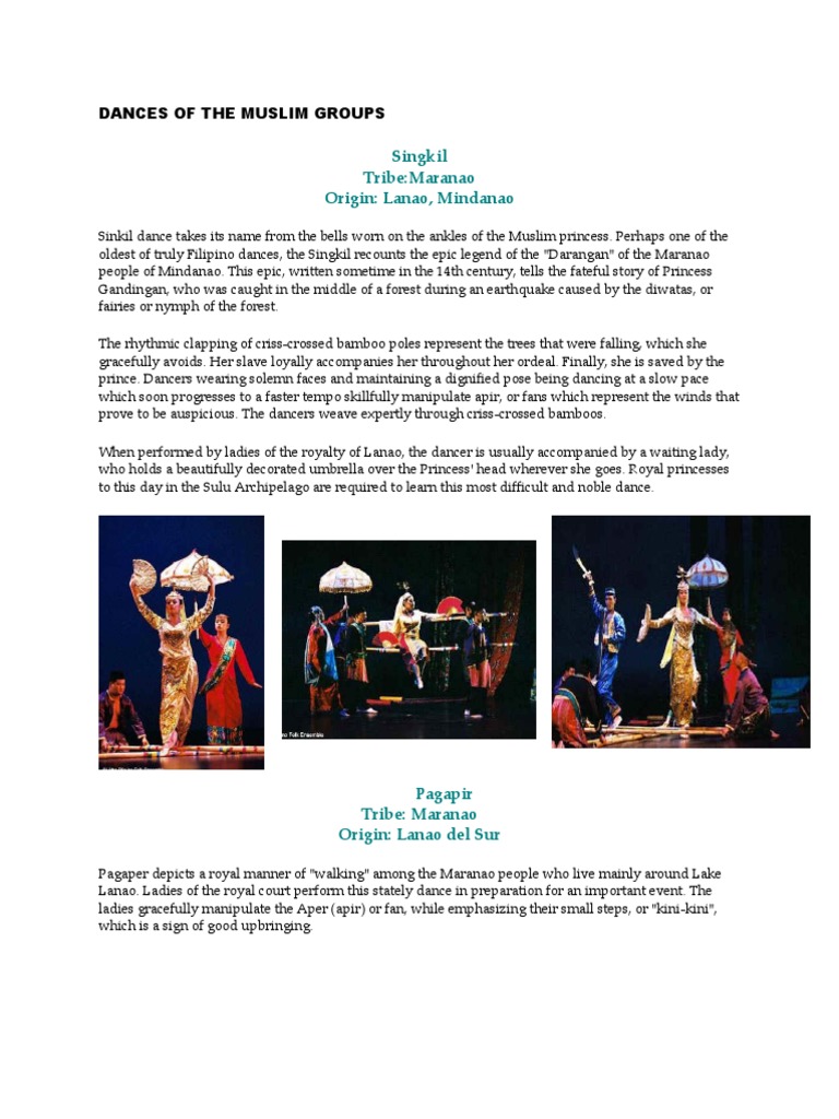 Dances of The Muslim Groups | PDF | Clothing
