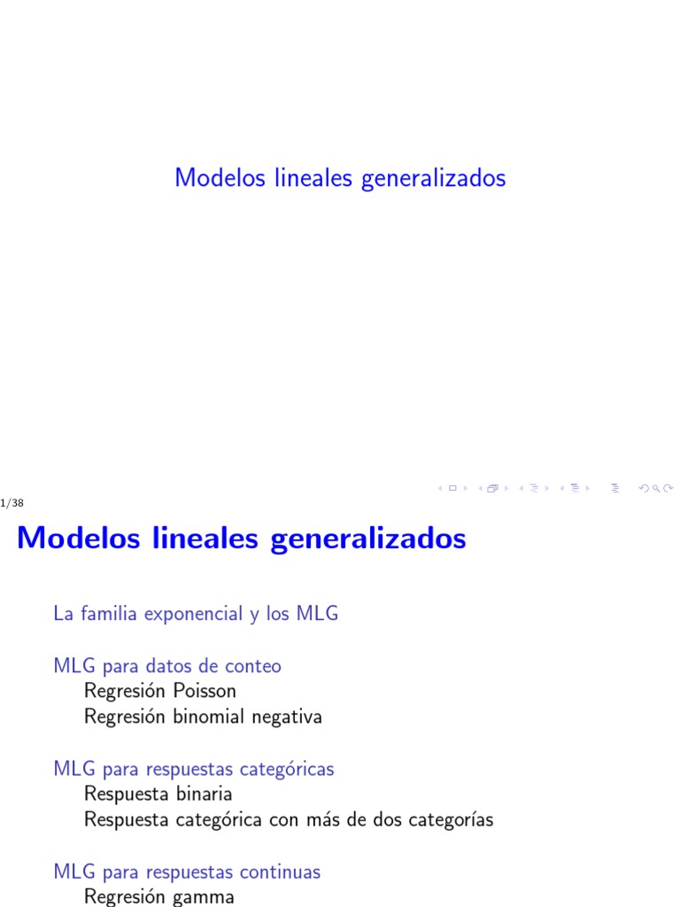 Modelos Lineales Generalizados PDF | PDF | Sensibilidad y especificidad ...