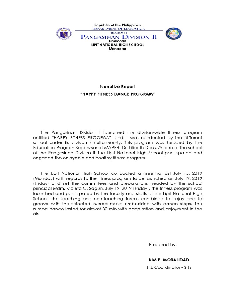 Happy Fitness Dance Program | PDF