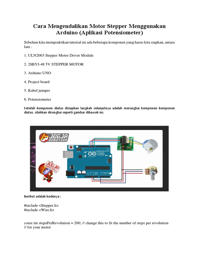 Cara Mengendalikan Motor DC Menggunakan Arduino | PDF Cara Mengendalikan Motor DC Menggunakan Arduino | PDF