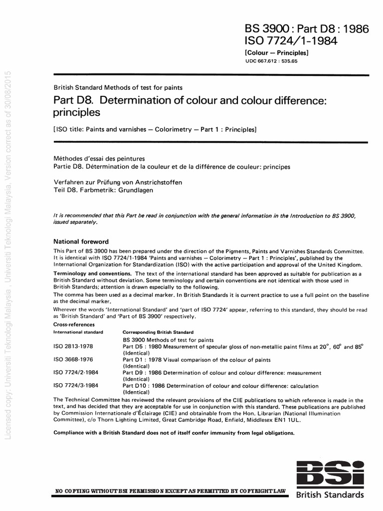 Iso 7724-1-1986 | PDF