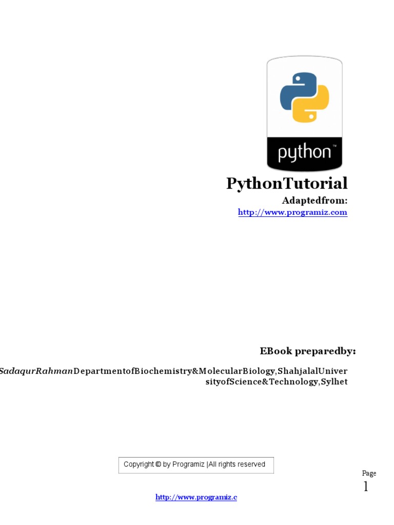 Python | PDF | Variable (Computer Science) | Data Type