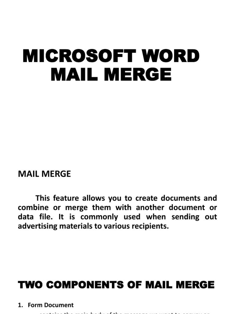 Lesson 3 Mail Merge | Download Free PDF | Dialog Box | Mail