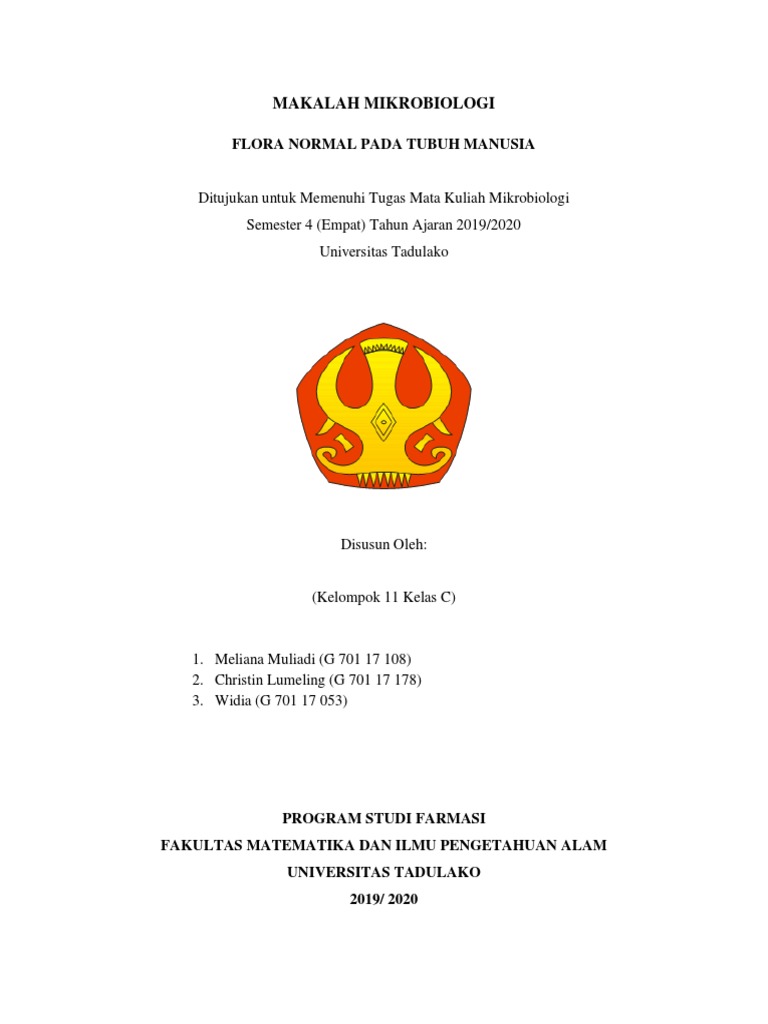 FLORA NORMAL PADA TUBUH MANUSIA | PDF