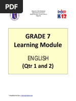 English Grade 7 Syllabus PDF | PDF | Noun | Learning