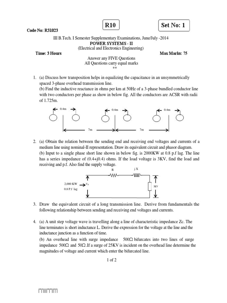 MCQ Eee | PDF | Electric Power Transmission | Electrical Impedance