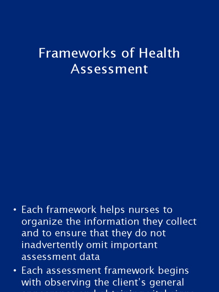 Nursing Assessment Frameworks Explained | PDF | Health Care | Critical ...