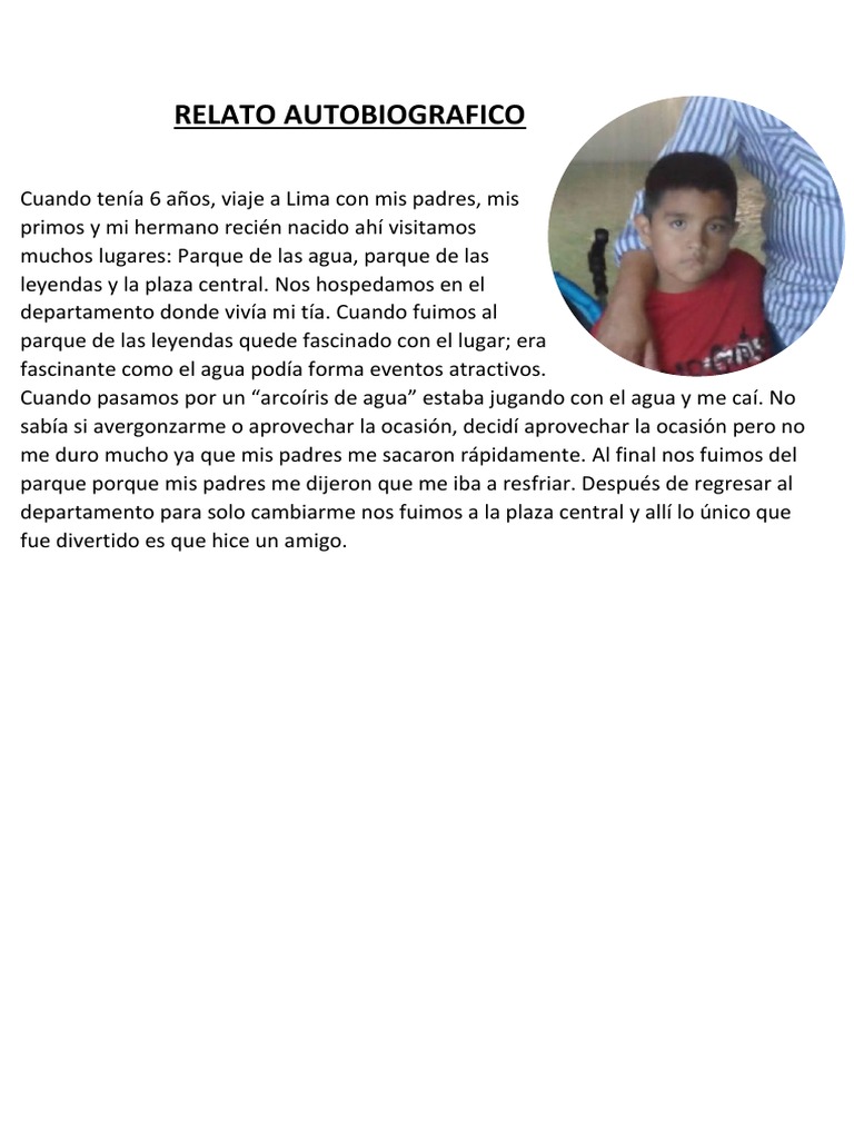 Relato Autobiografico | PDF