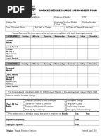 Weekly Shift Schedule Template 2025 | PDF