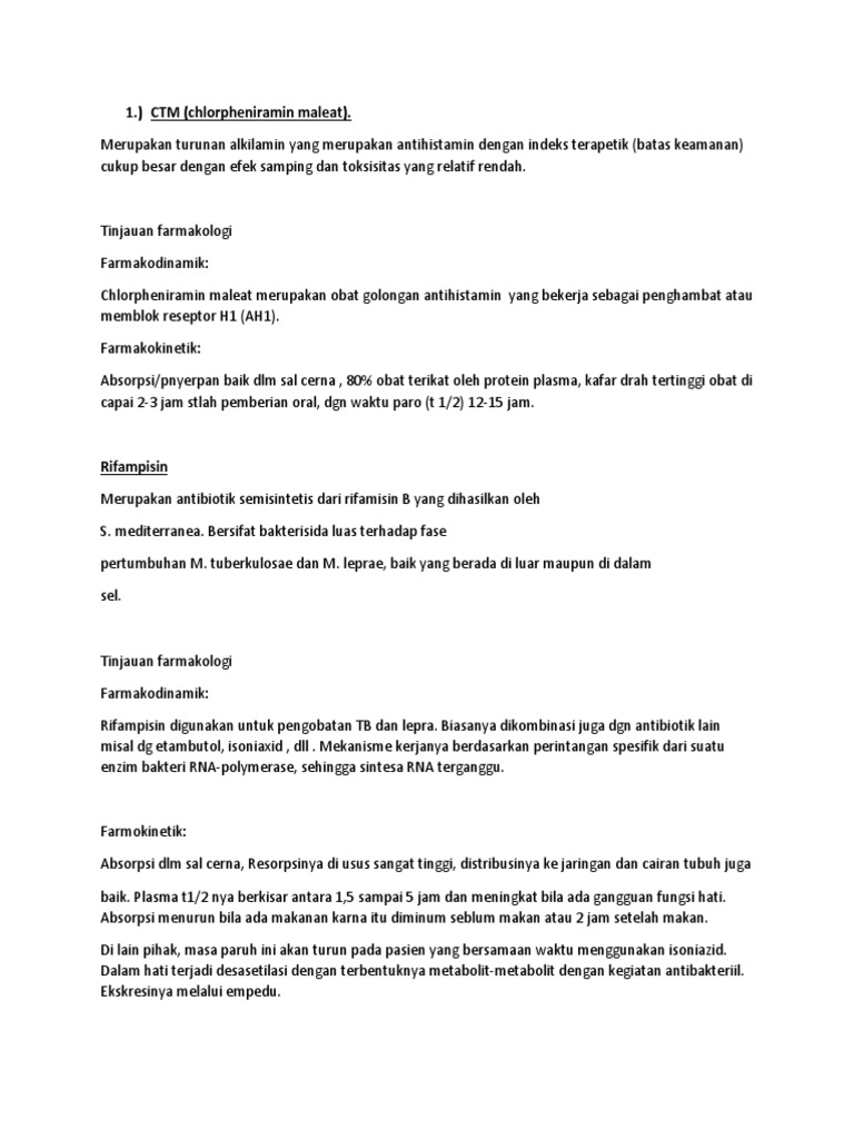 CTM Dan Obat Anti TB | PDF