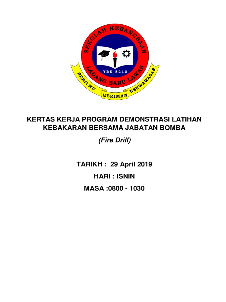 Kertas Kerja Latihan Kebakaran Fire Drill | PDF