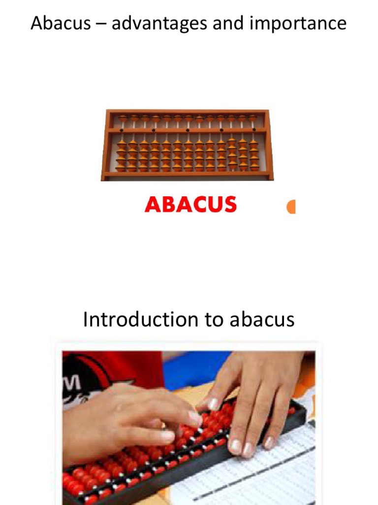 Abacus | PDF | Cognition | Learning