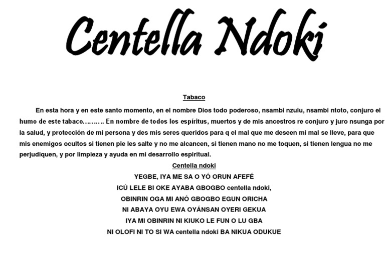 Centella Ndoki | PDF | Relaciones personales, crianza y desarrollo ...