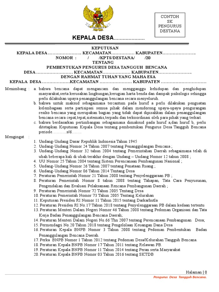 1.Sk Pembentukan Destana | PDF