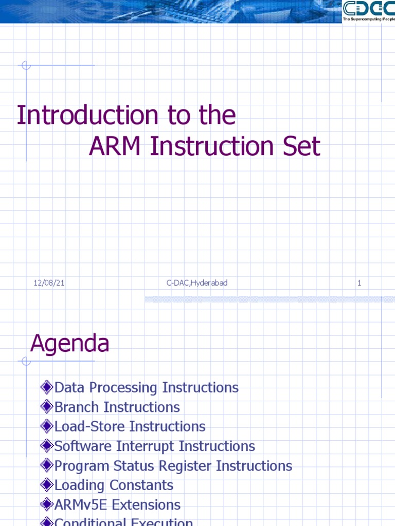 Overview of ARM Instruction Set | PDF | Arm Architecture | Subroutine