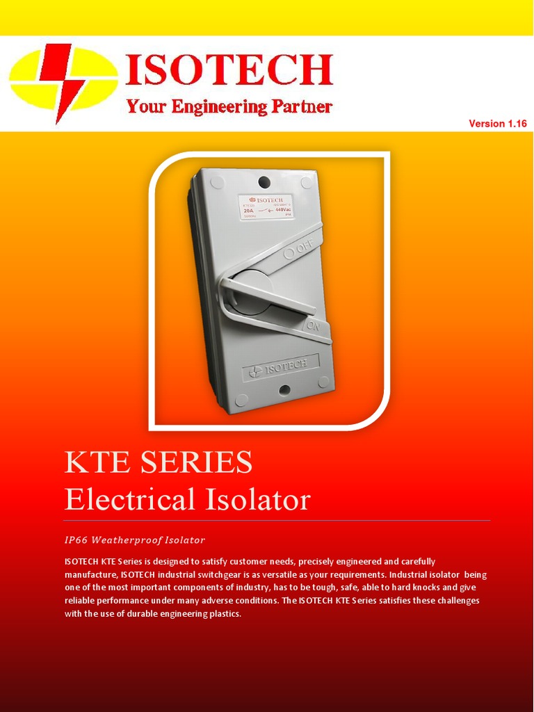 ISOTECH KTE Isolator Catalog Ver.01.20161229201642129PM | PDF ...