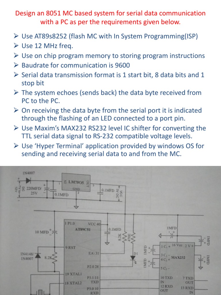 Design of an 8051 Microcontroller Based Serial Communication System ...