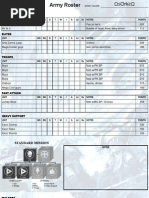 Warhammer 40k Fillable Army Roster | PDF | Military Vehicles | Military