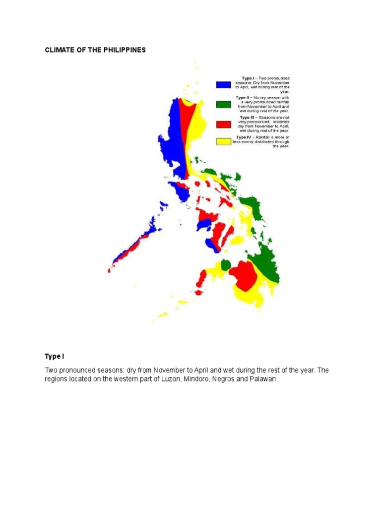 Climate of The Philippines | PDF