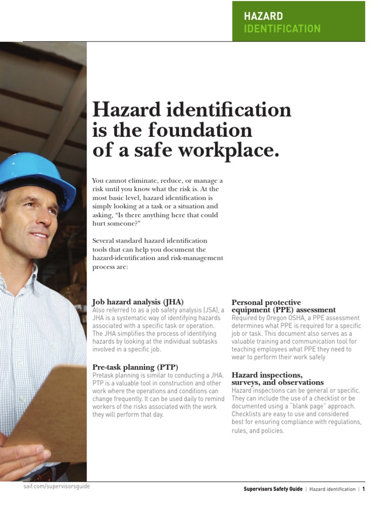 Hazard Identification | PDF | Personal Protective Equipment ...