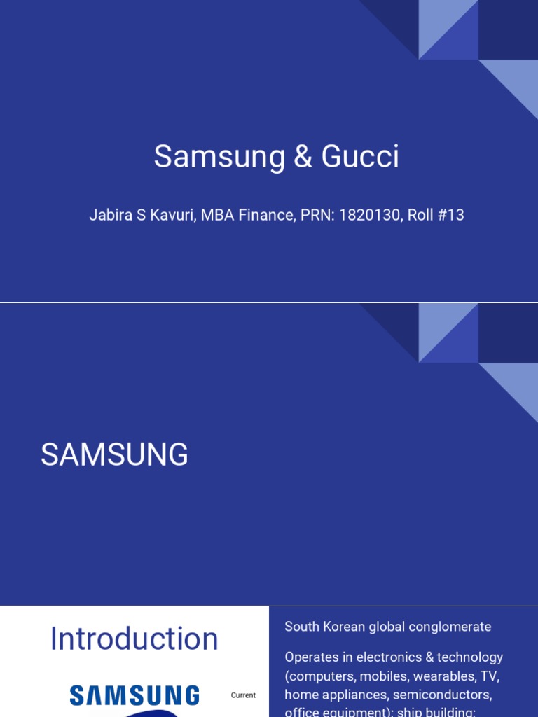 Samsung vs Gucci: Brand Strategies | PDF | Samsung | Business