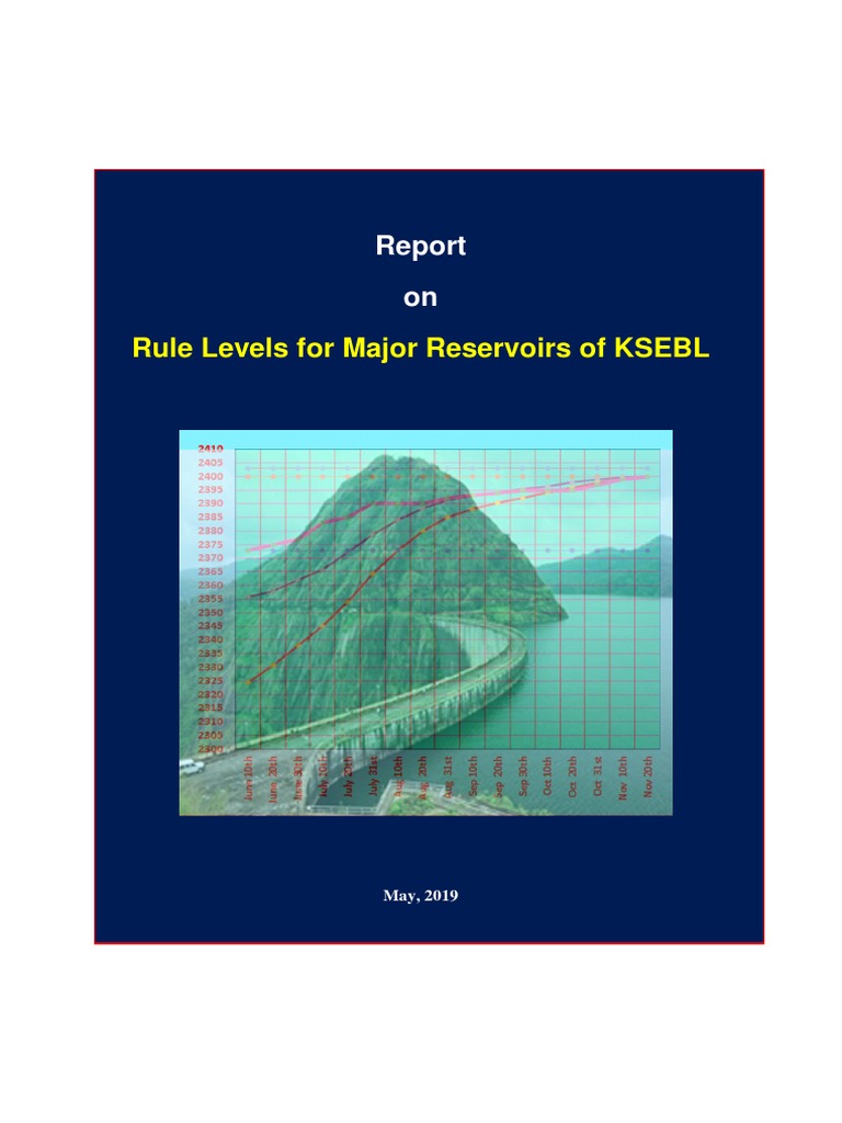 Rule Curve Major Reservoirs of Ksebl | PDF | Reservoir | Hydroelectricity