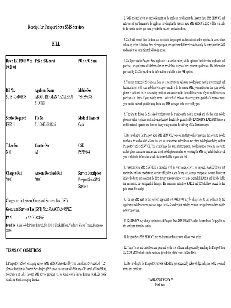 Receipt | PDF | Cellular Network | Receipt