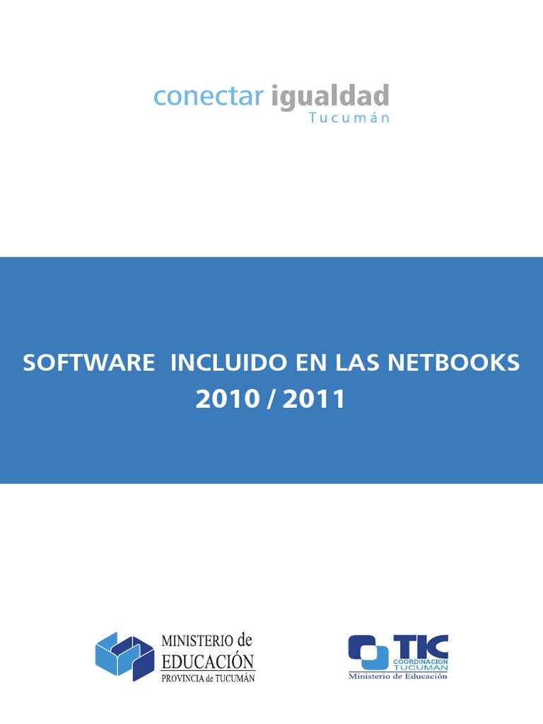 Software Incluido Netbooks Conectar Igualdad | PDF | Microsoft Office | Programa de computadora