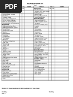 Form Ujikom - Department Housekeeping - Roomboy Room Inspection Check ...