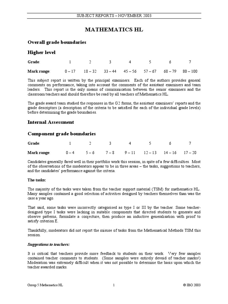 2003-Nov IB Maths Paper 1 | PDF | Equations | Derivative