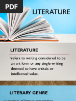 Overview of Literary Arts Types | PDF