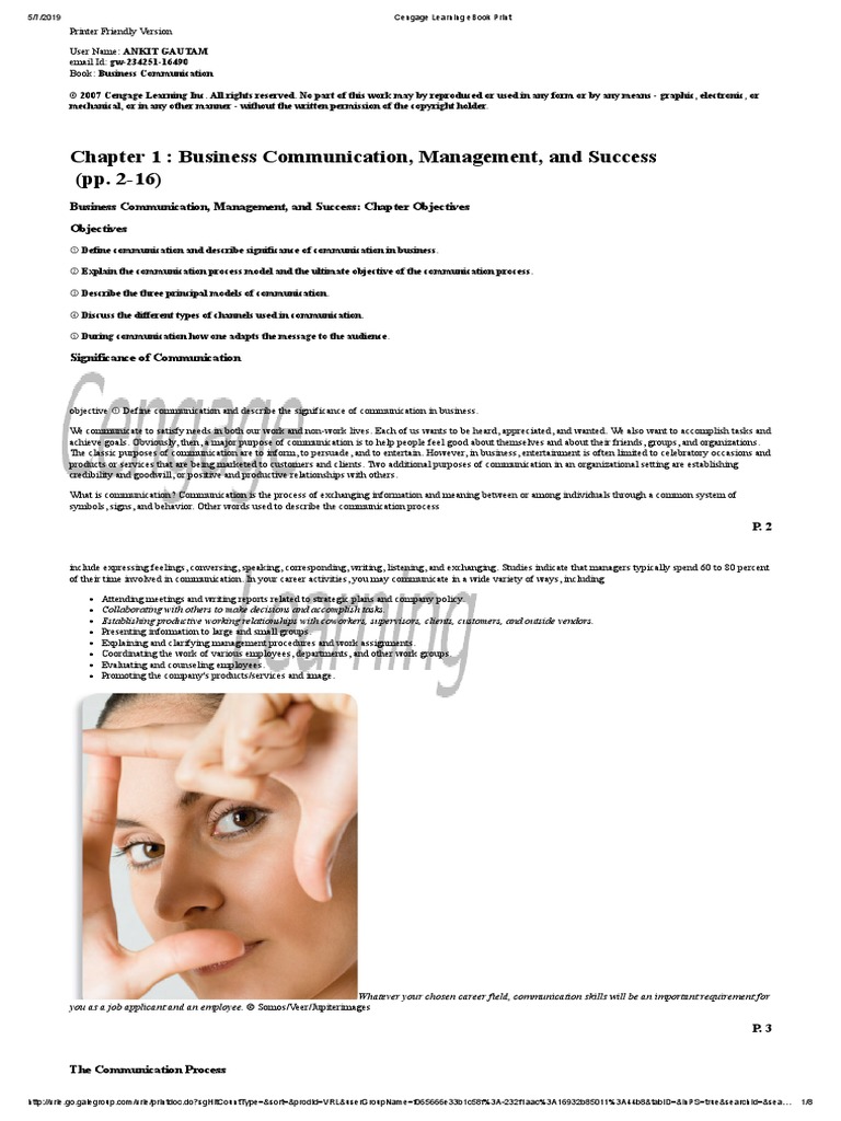 Chapter 1: Business Communication, Management, and Success (Pp. 2-16 ...